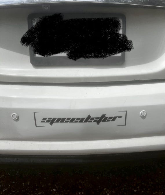 Rear bumper sticker store