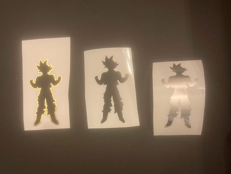 Anime DBZ Cut-out Goku Sticker, Vinyl - Etsy