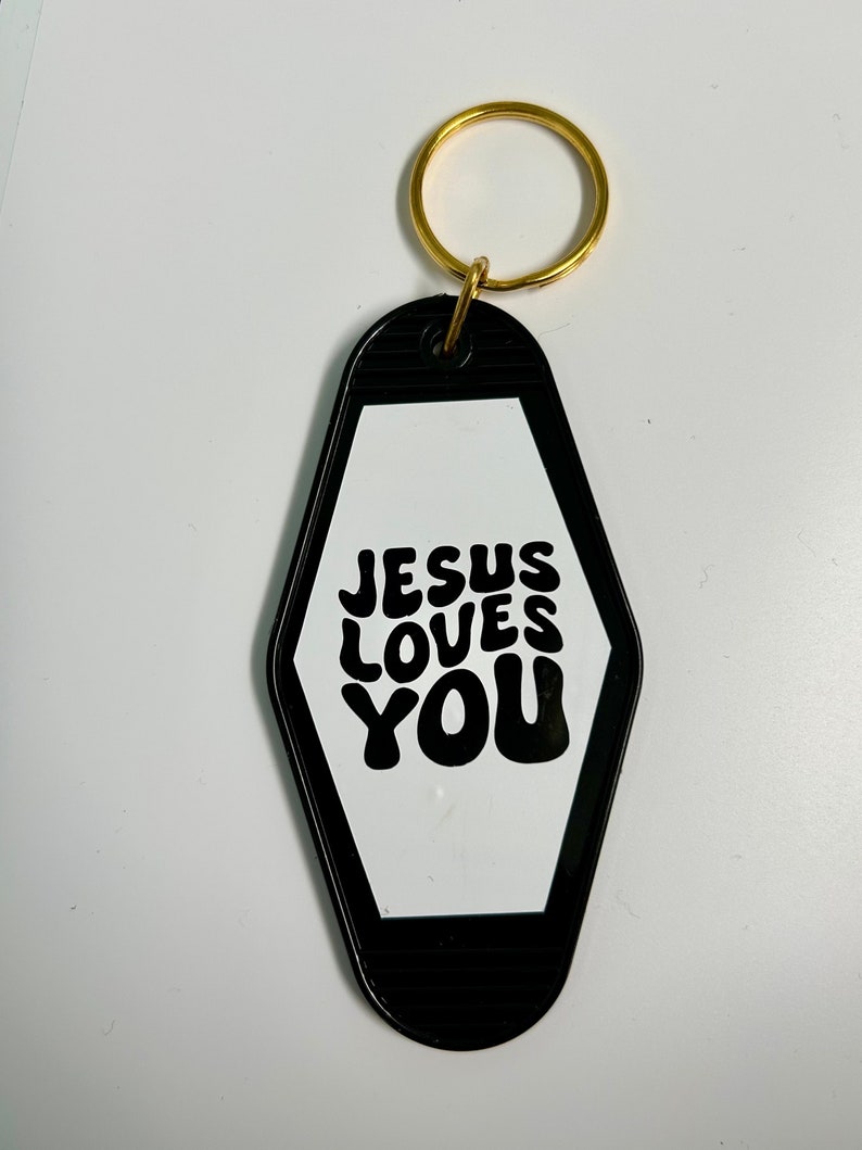 Jesus Loves You Keychain - Etsy