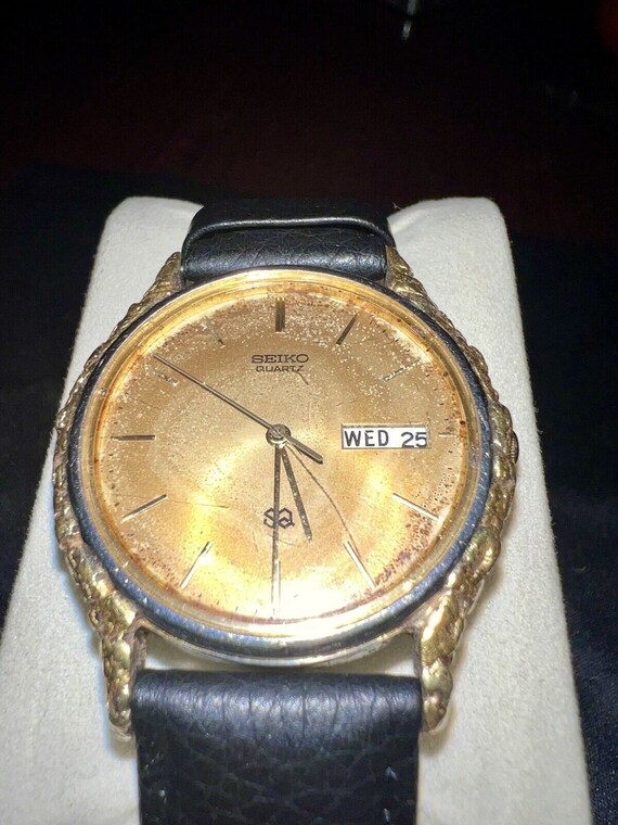 Vintage Seiko REAL GOLD NUGGET Watch. 5H23-7B09. Made… - Gem