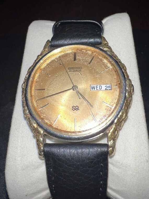 Vintage Seiko REAL GOLD NUGGET Watch. 5H23-7B09. Made… - Gem