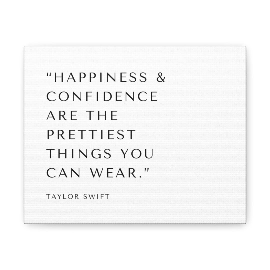 Happiness & Confidence TAYLOR SWIFT Canvas Gallery Wraps - Etsy