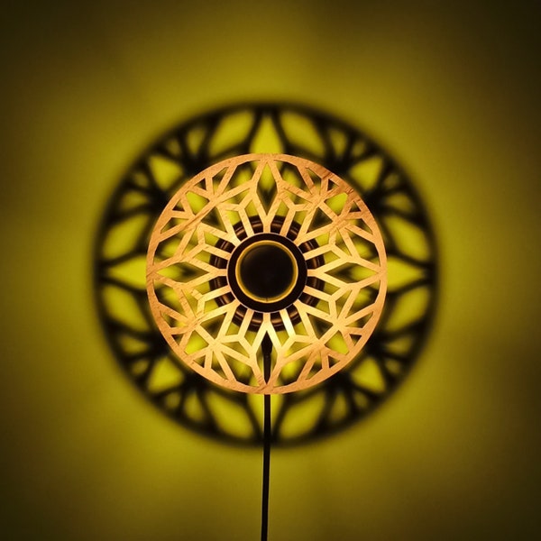 Geometric Wolf Sconce Lighting Fixture, Shadow Sconce Light, Geometric ...