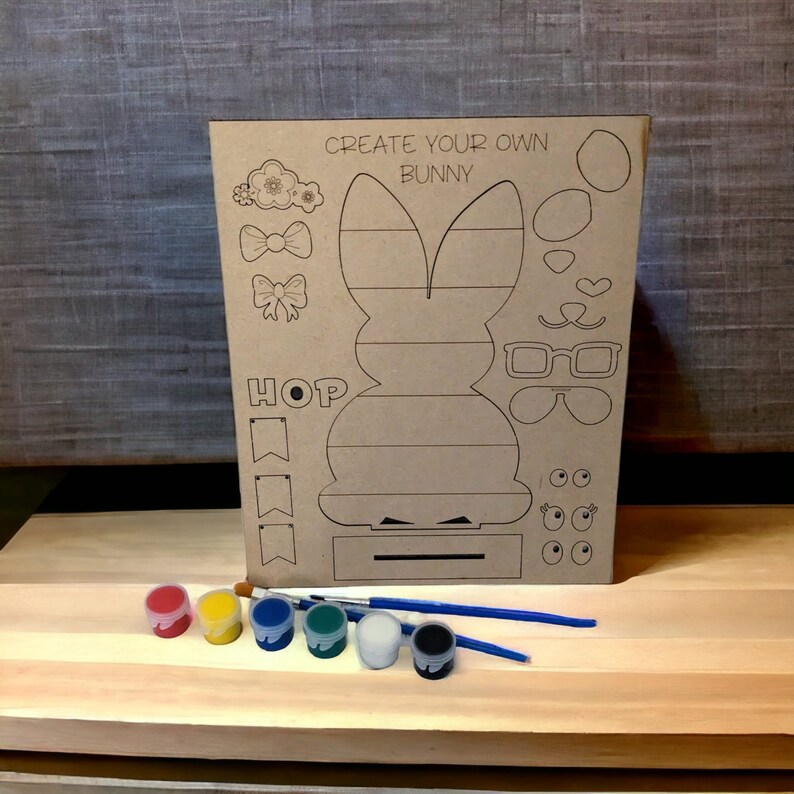 Easter DIY Kit: Create Your Own Bunny or Easter Basket With - Etsy