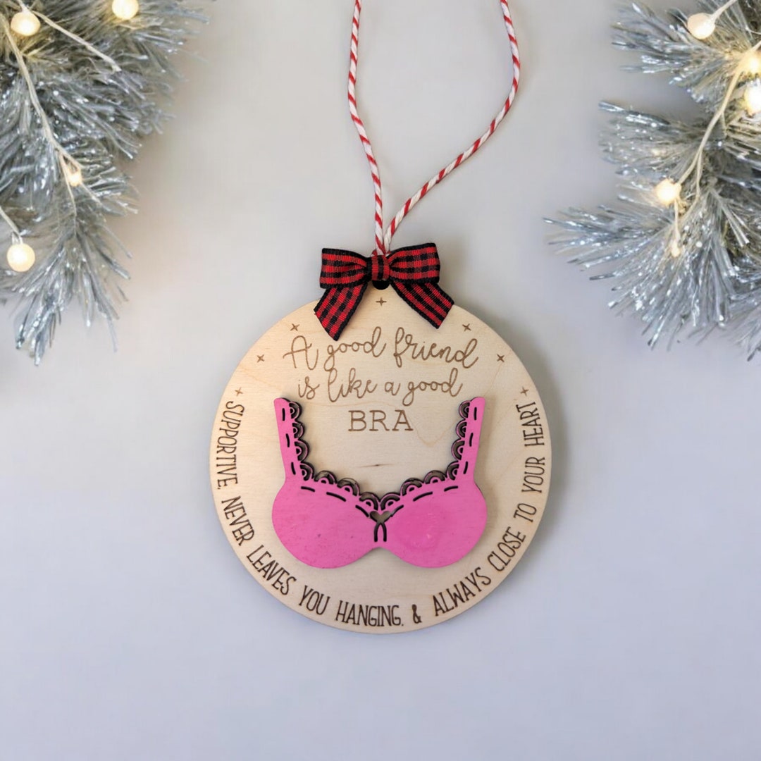 A Good Friend is Like A Good Bra Friend Ornament Friends Ornament Best ...