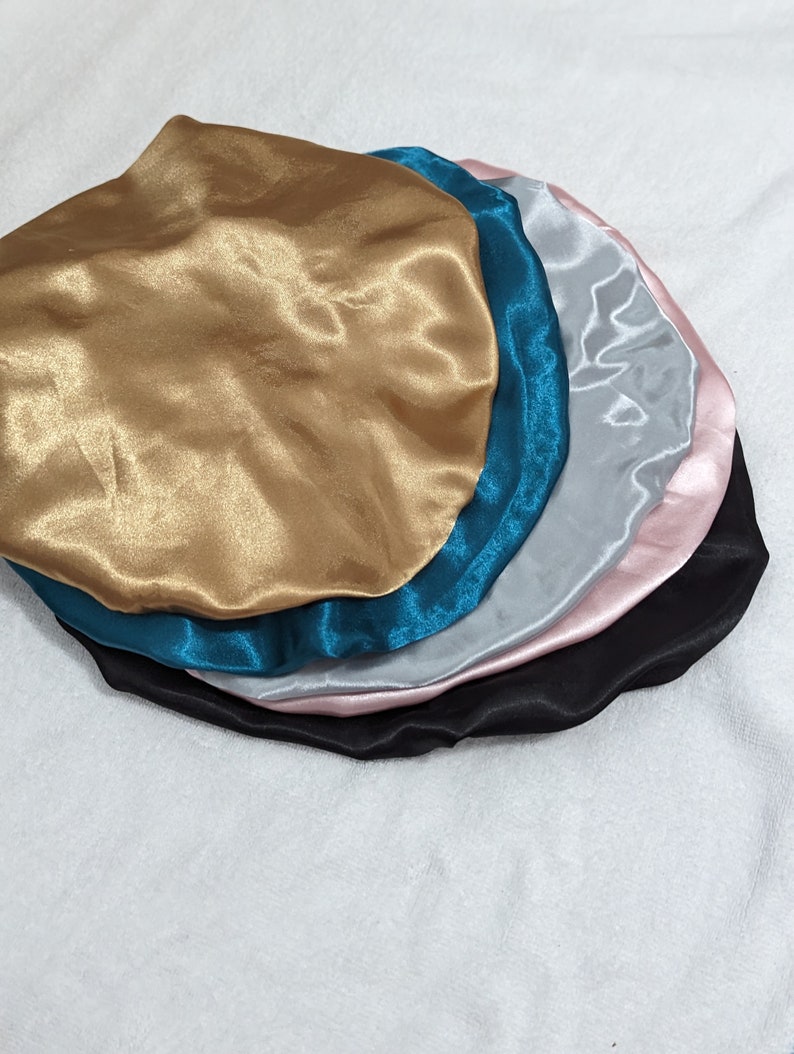 Satin Bonnet With Stretch Band- Bonnet - Soft- Satin -stylish - Light ...