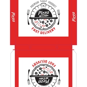 Template Pizza Box Design / Ready for Printing / PDF File - Etsy