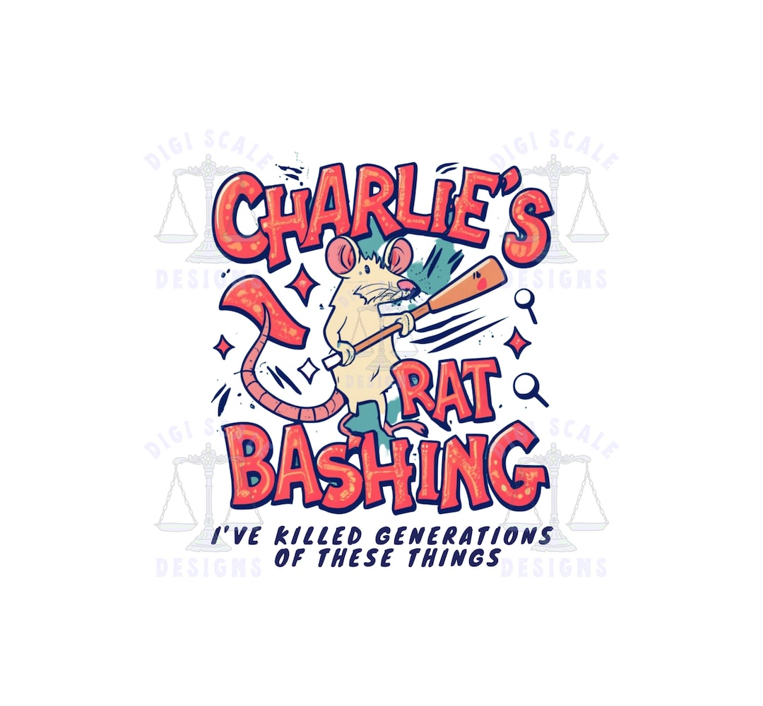 Always Sunny Charlie Rat Bashing Funny SVG + PNG, Mac Dennis Sweet Dee ...