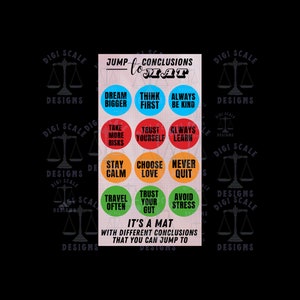 Jump to Conclusions Mat - Etsy