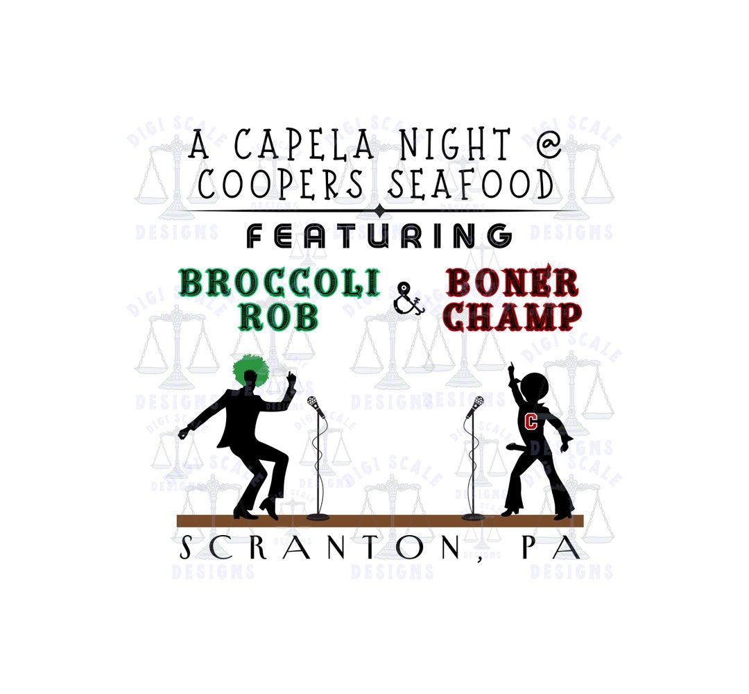 The Office Funny Svg Png, Broccoli Rob a Capella Vector Files, Date ...