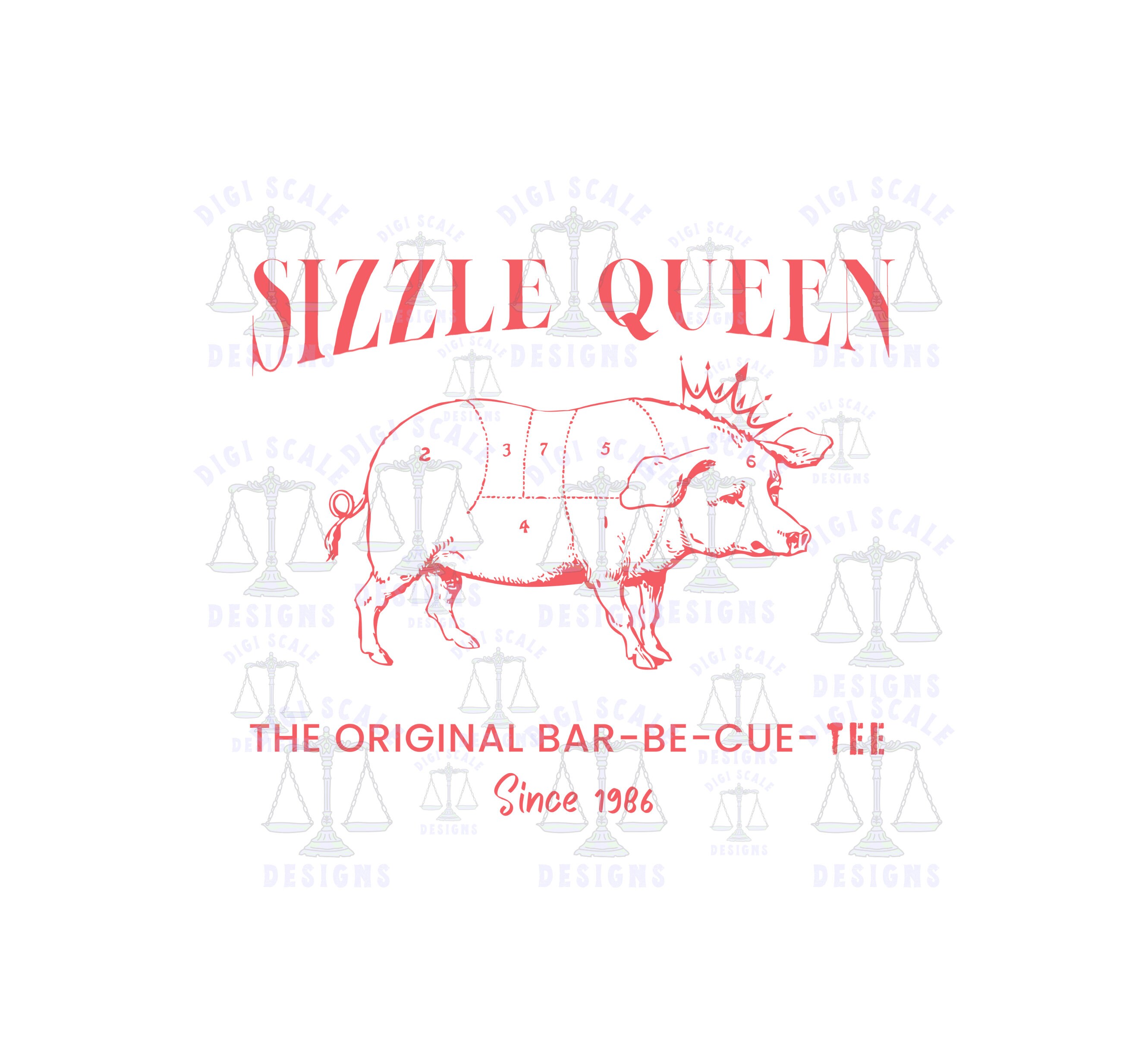 Sizzle Queen Barbecue Svg Png, Instant Download, Silhouette Cut Files ...