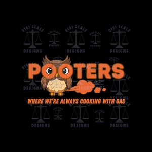 Funny Hooters Parody Pooters SVG + PNG File, Dad Joke Fart Poop Humor ...