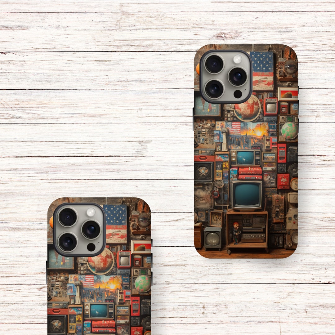 Nostalgic Memories Tough Phone Case 80's Memorabilia Inspired Cover for ...
