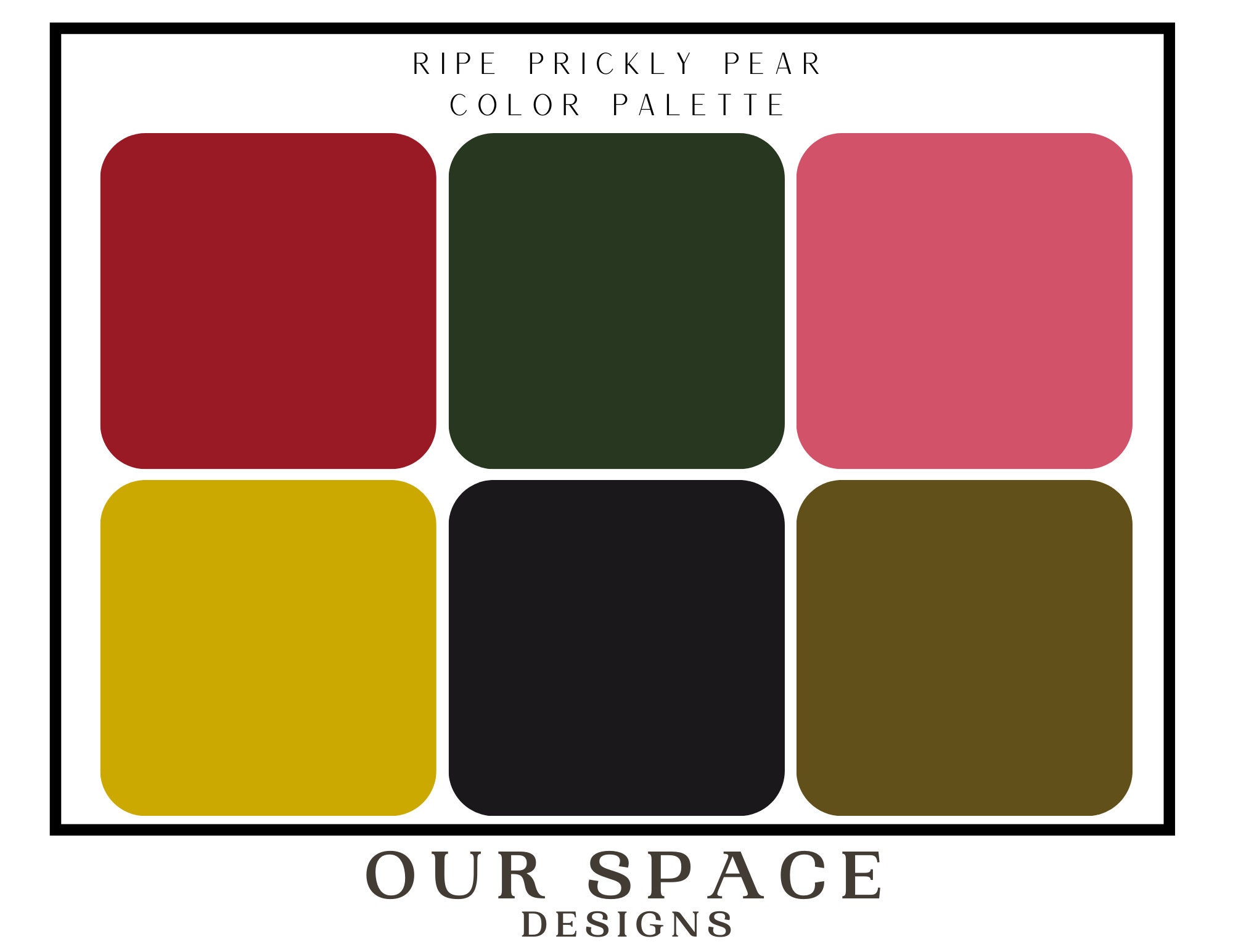Home Color Palettes - Ripe Prickley Pear - Etsy