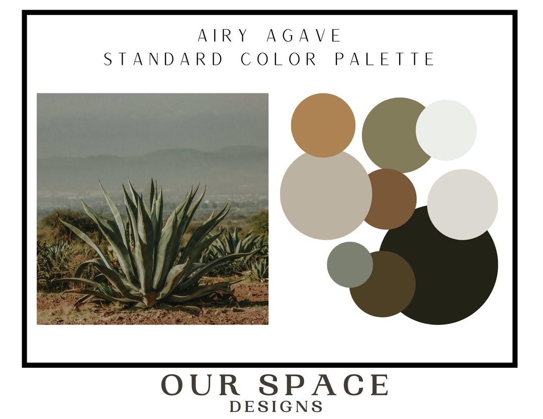 Home Color Palettes - Airy Agave Standard - Etsy