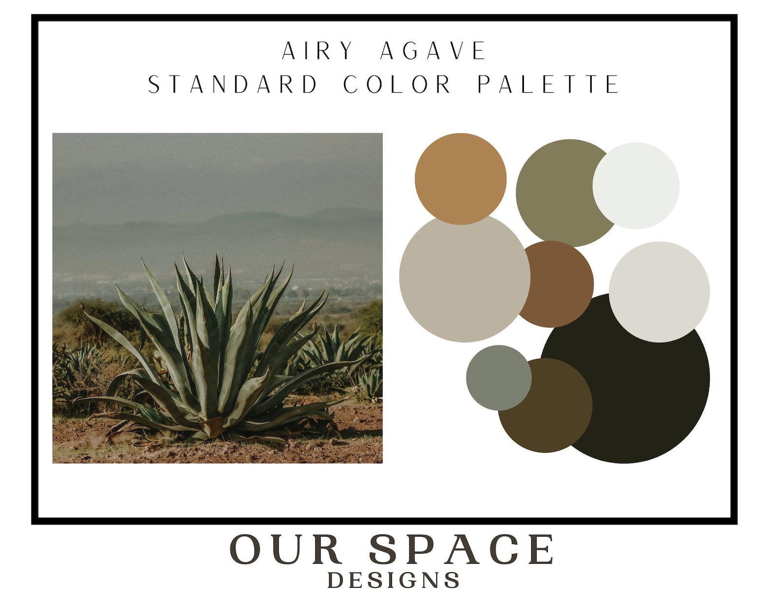 Home Color Palettes - Airy Agave Standard - Etsy