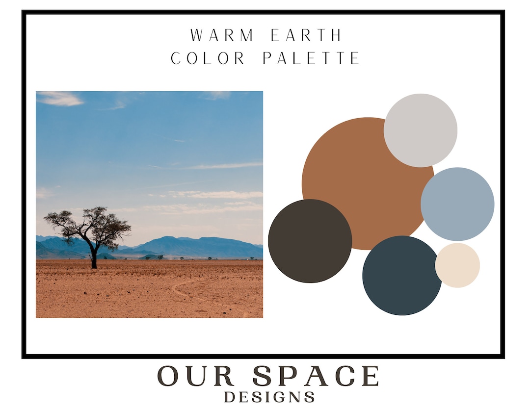 Home Color Palettes - Warm Earth - Etsy