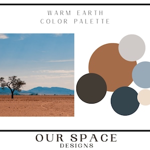 Home Color Palettes - Warm Earth - Etsy