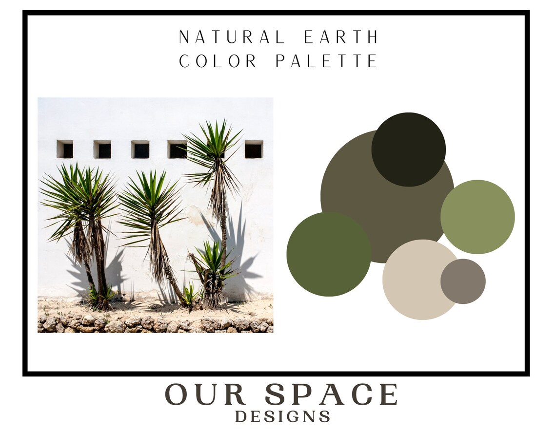 Home Color Palettes - Natural Earth - Etsy