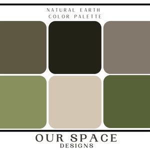 Home Color Palettes - Natural Earth - Etsy