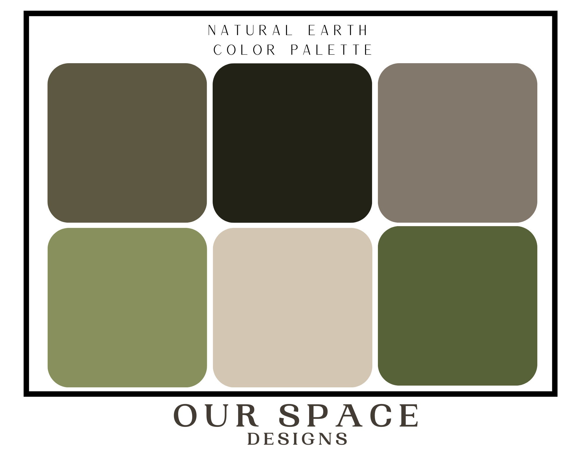 Home Color Palettes - Natural Earth - Etsy