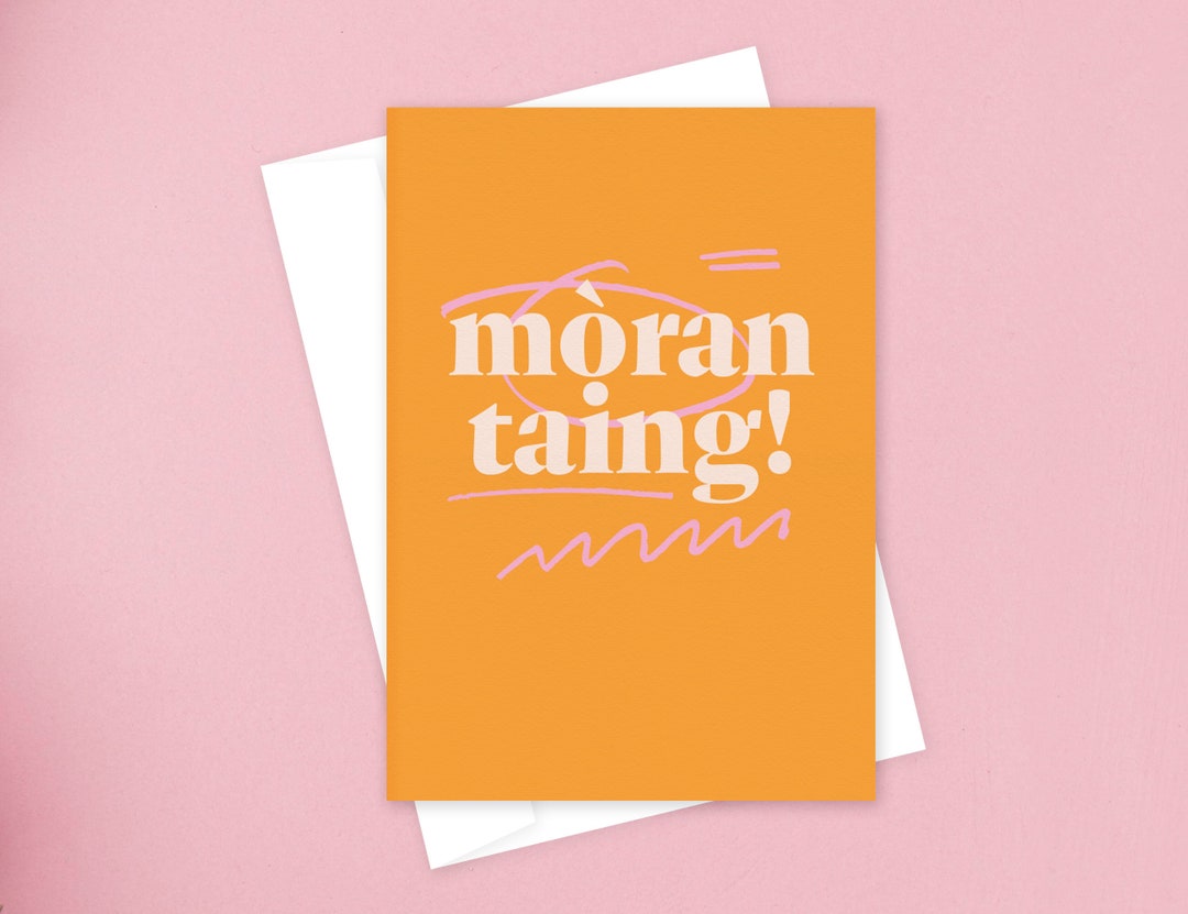 Mòran Taing—many Thanks | Scottish Gaelic Thank You Card | Gàidhlig - Etsy