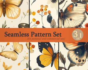 Digital Pattern Pack, Seamless Patterns, Set of Patterns, Printable ...