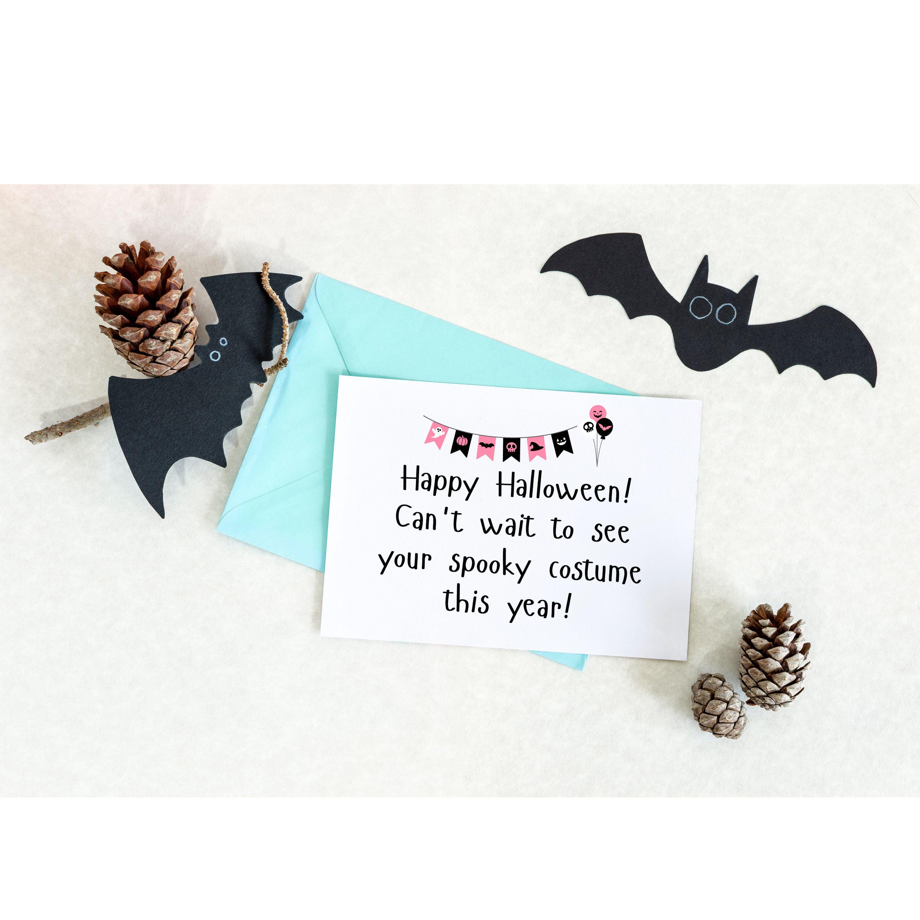 Halloween Card Sentiments Digital Stamp Bundle: Word Art Quotes (PNG ...