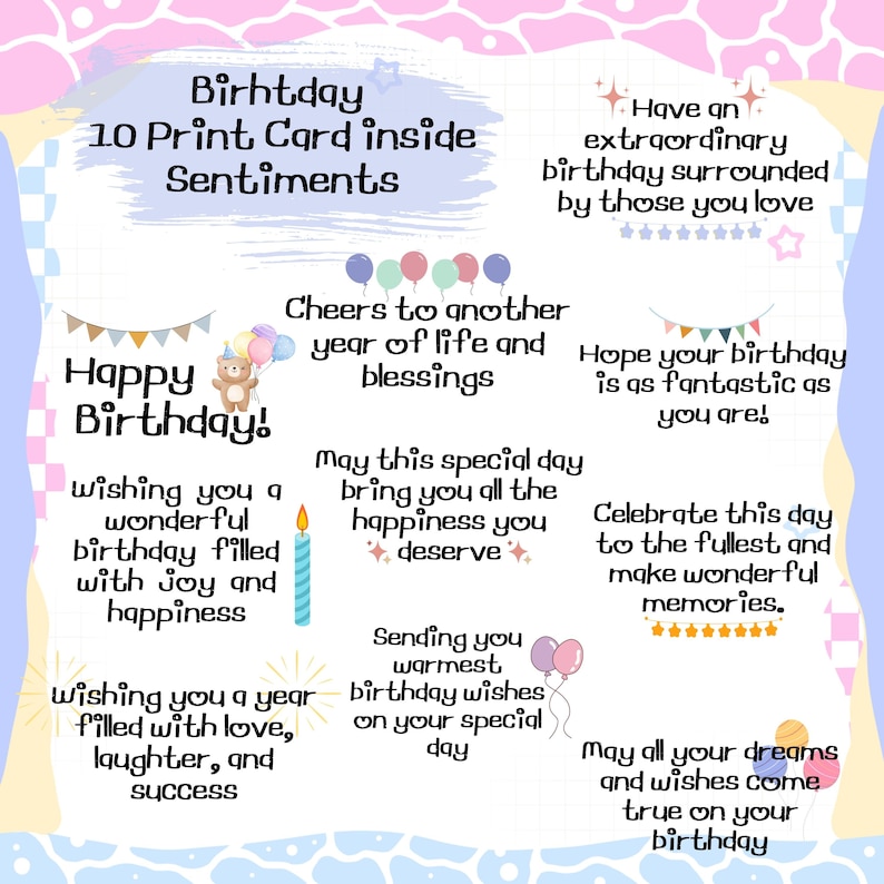 Note Card Sentiments 'for the Inside' Digital Stamp Bundle, Clip Art ...