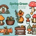 Cute Spring Clipart Bundle, Spring Clipart, Spring Girl Clipart, Spring ...