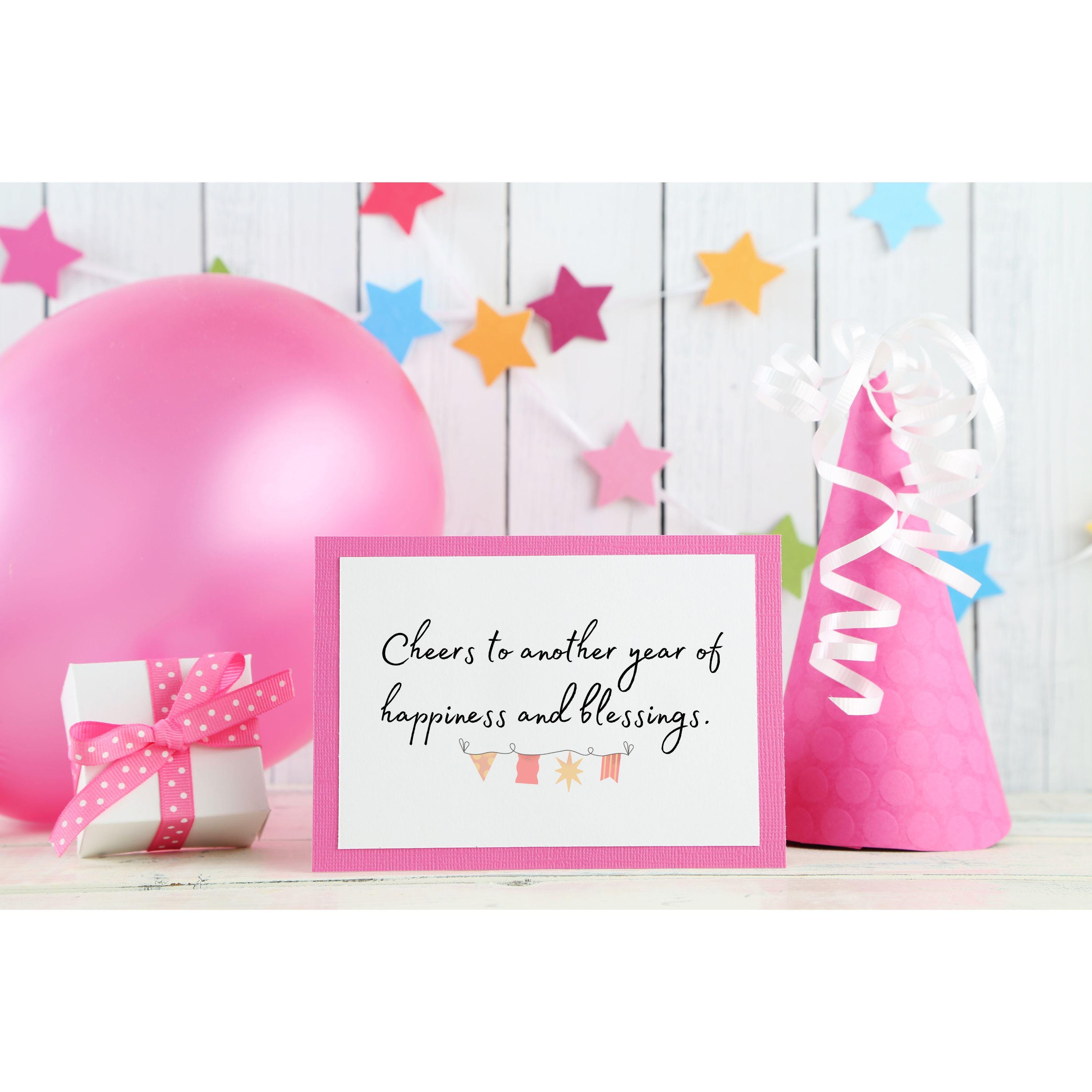 Birthday Card Sentiments Digital Stamp Bundle: Word Art Quotes (PNG ...