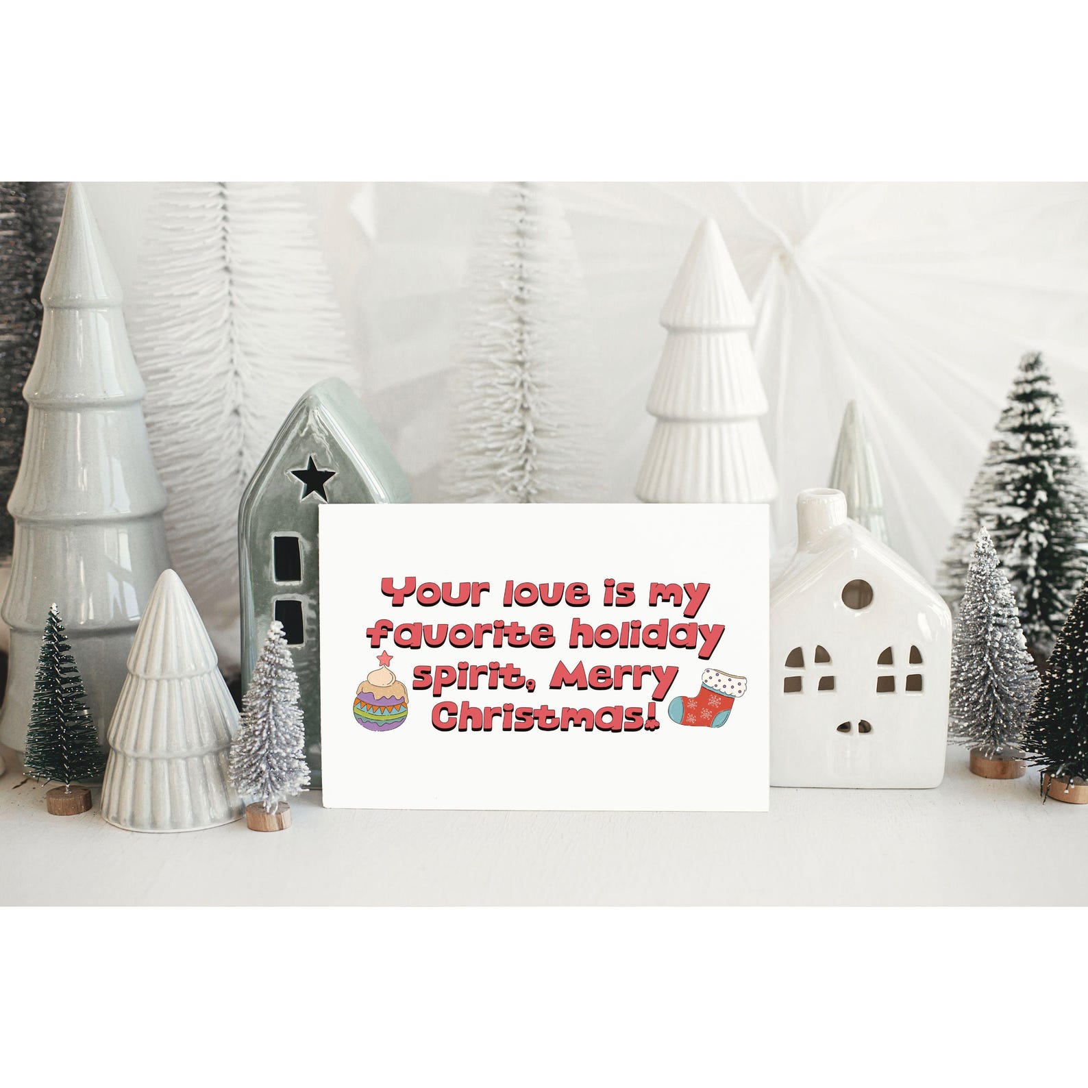 Christmas Card Sentiments Digital Stamp Bundle: Word Art Quotes (PNG ...