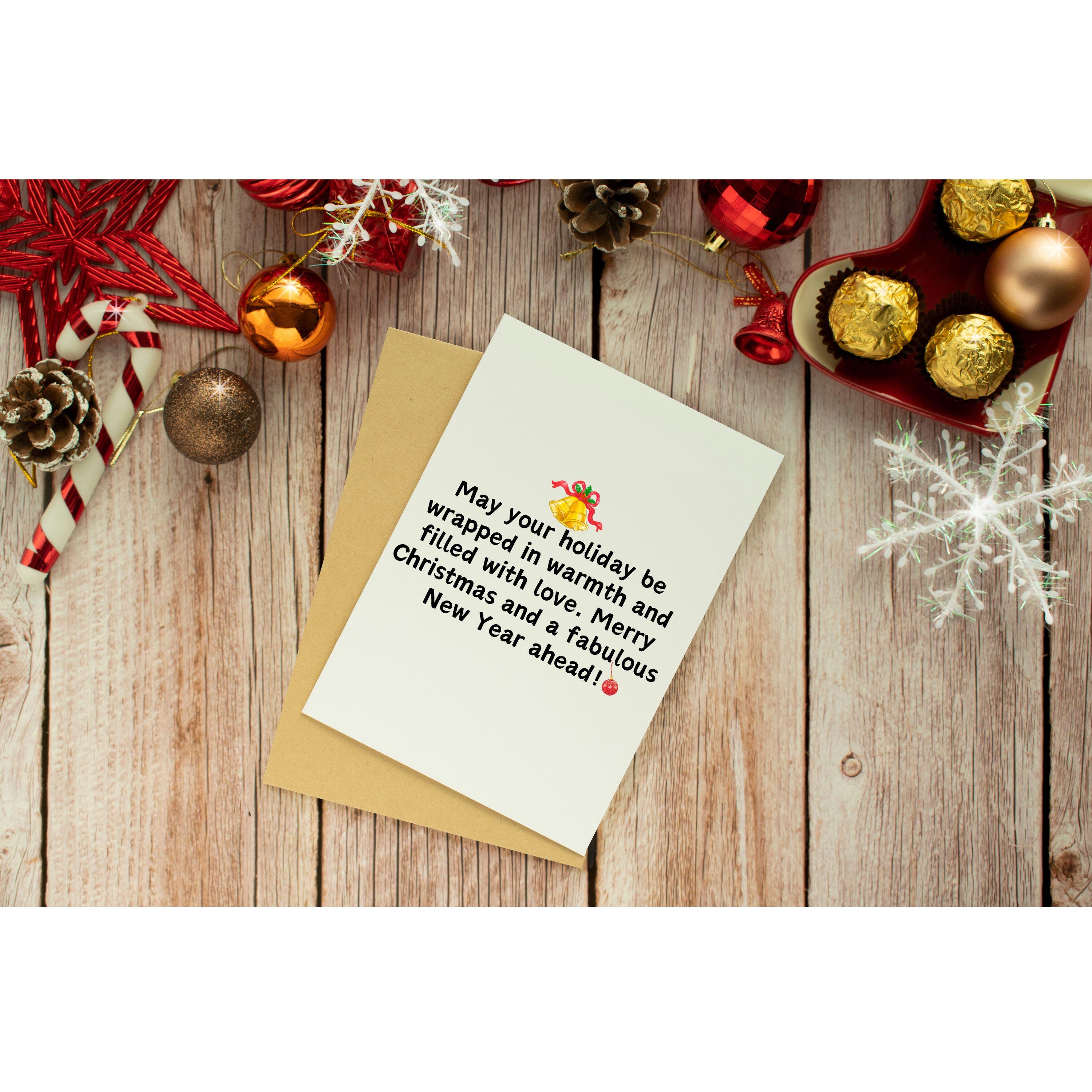 Christmas Card Sentiments: Word Art Quotes, PNG JPEG (digital Stamp ...