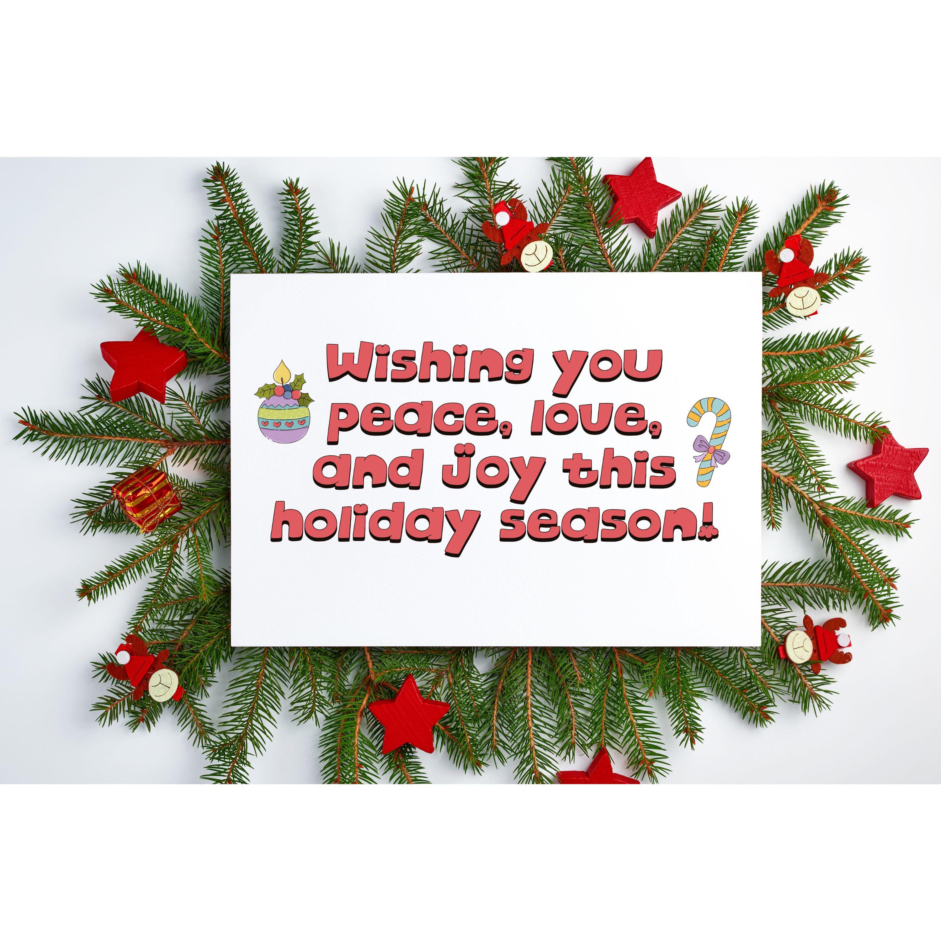 Christmas Card Sentiments Digital Stamp Bundle: DIY Clip Art (PNG) - Etsy
