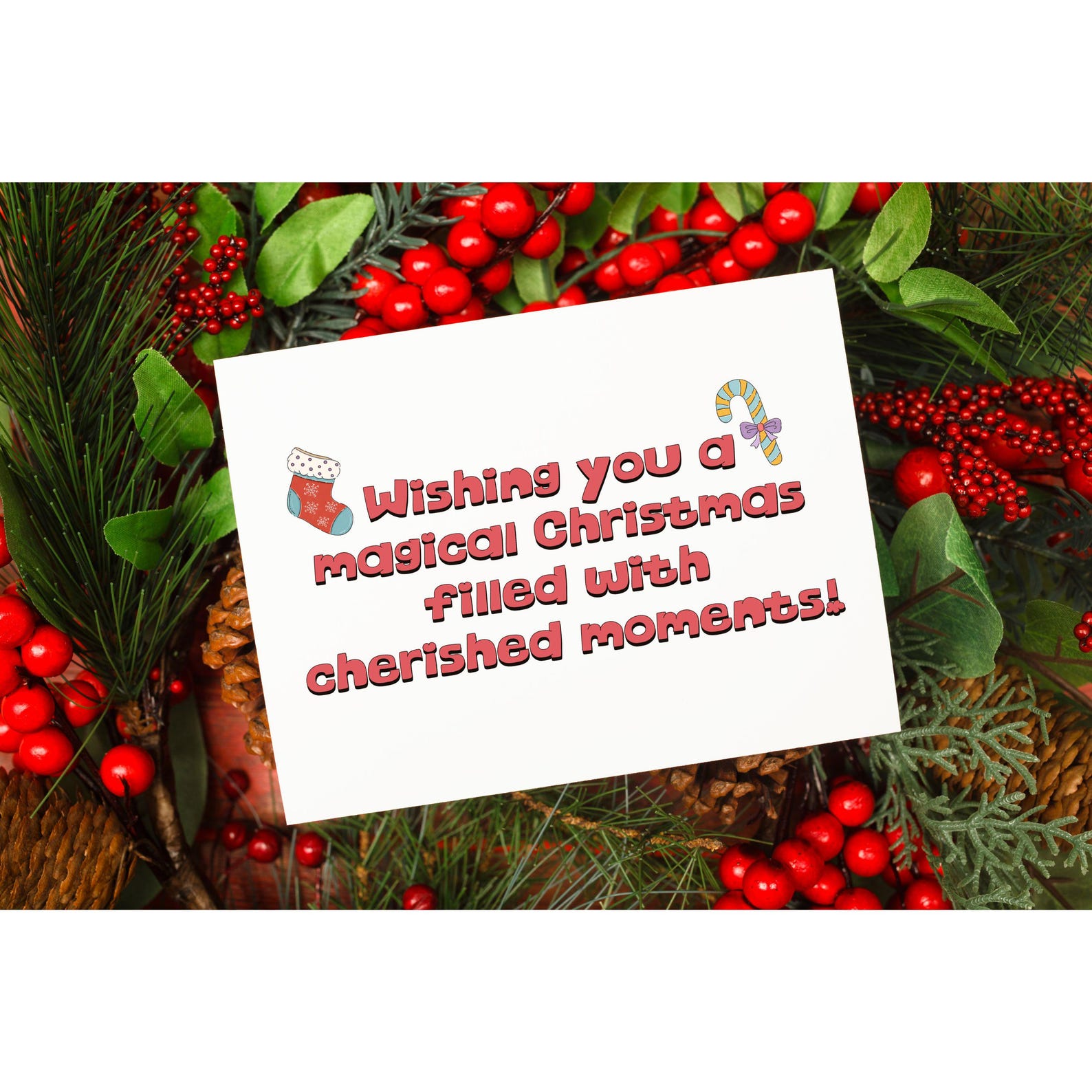 Christmas Card Sentiments Digital Stamp Bundle: DIY Clip Art (PNG) - Etsy