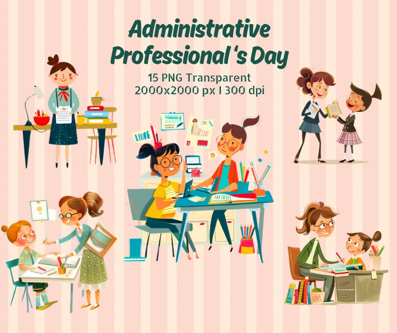 Administrative Professional's Day, Admin Clipart, Admin Png, Assistant ...