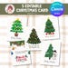 5 EDITABLE Christmas Card Canva Templates, Holiday Invitation Digital ...