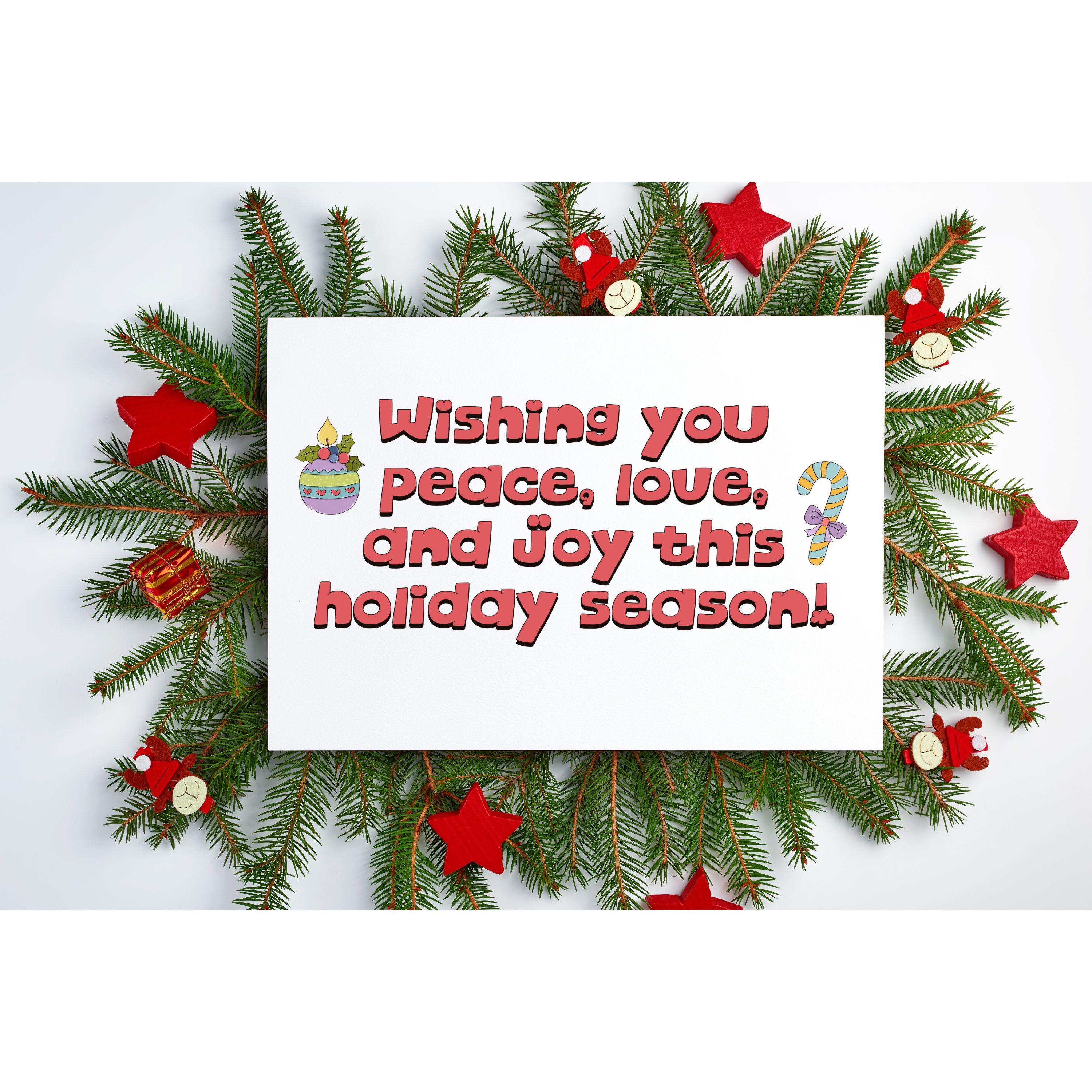 Christmas Card Sentiments Digital Stamp Bundle: Word Art Quotes (PNG ...
