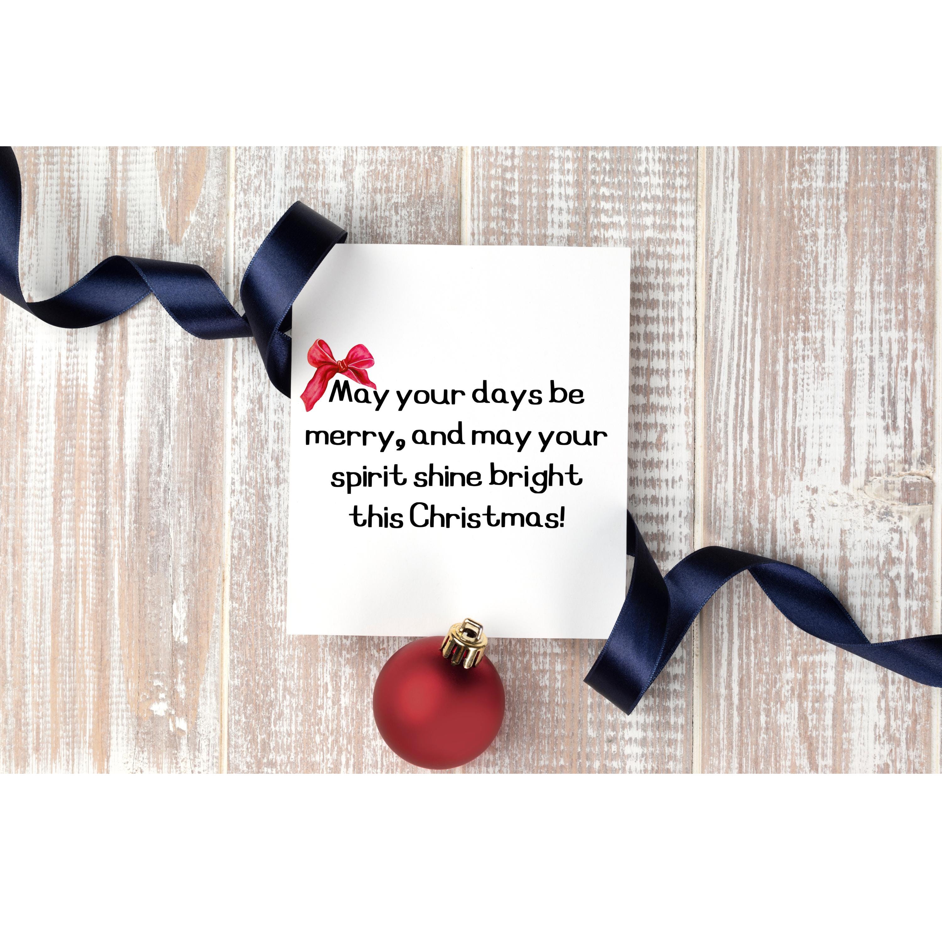 Christmas Card Sentiments: Word Art Quotes (digital Stamp Bundle) - Etsy
