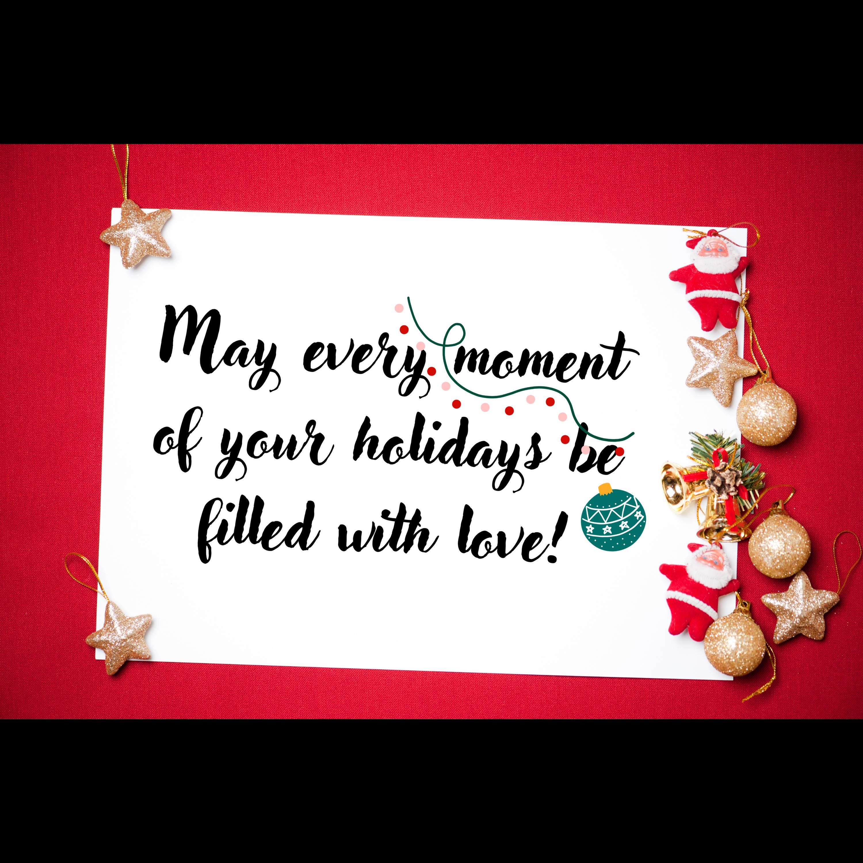 Christmas Card Sentiments 'for the Inside' Digital Stamp Bundle, Clip ...