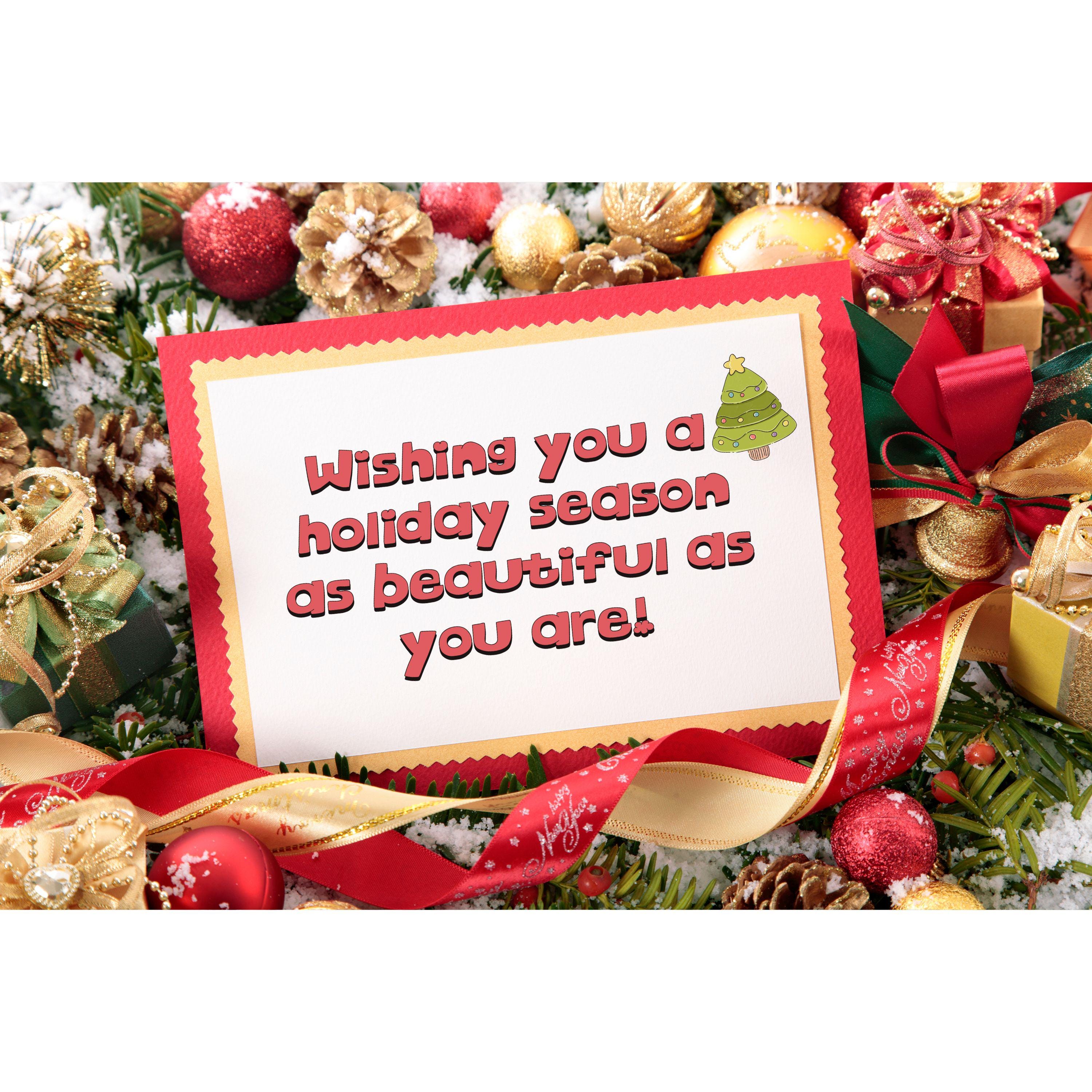 Christmas Card Sentiments Digital Stamp Bundle: Word Art Quotes (PNG ...