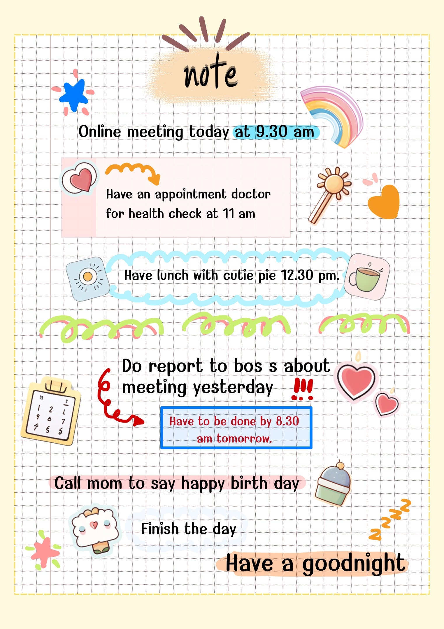 Digital Note Paper, Digital Notes, Note Paper, Digital Paper, Lined ...