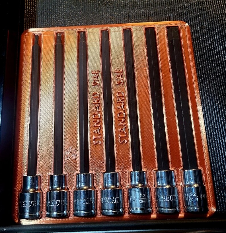 SAE Long Hex Socket Organizer - Etsy