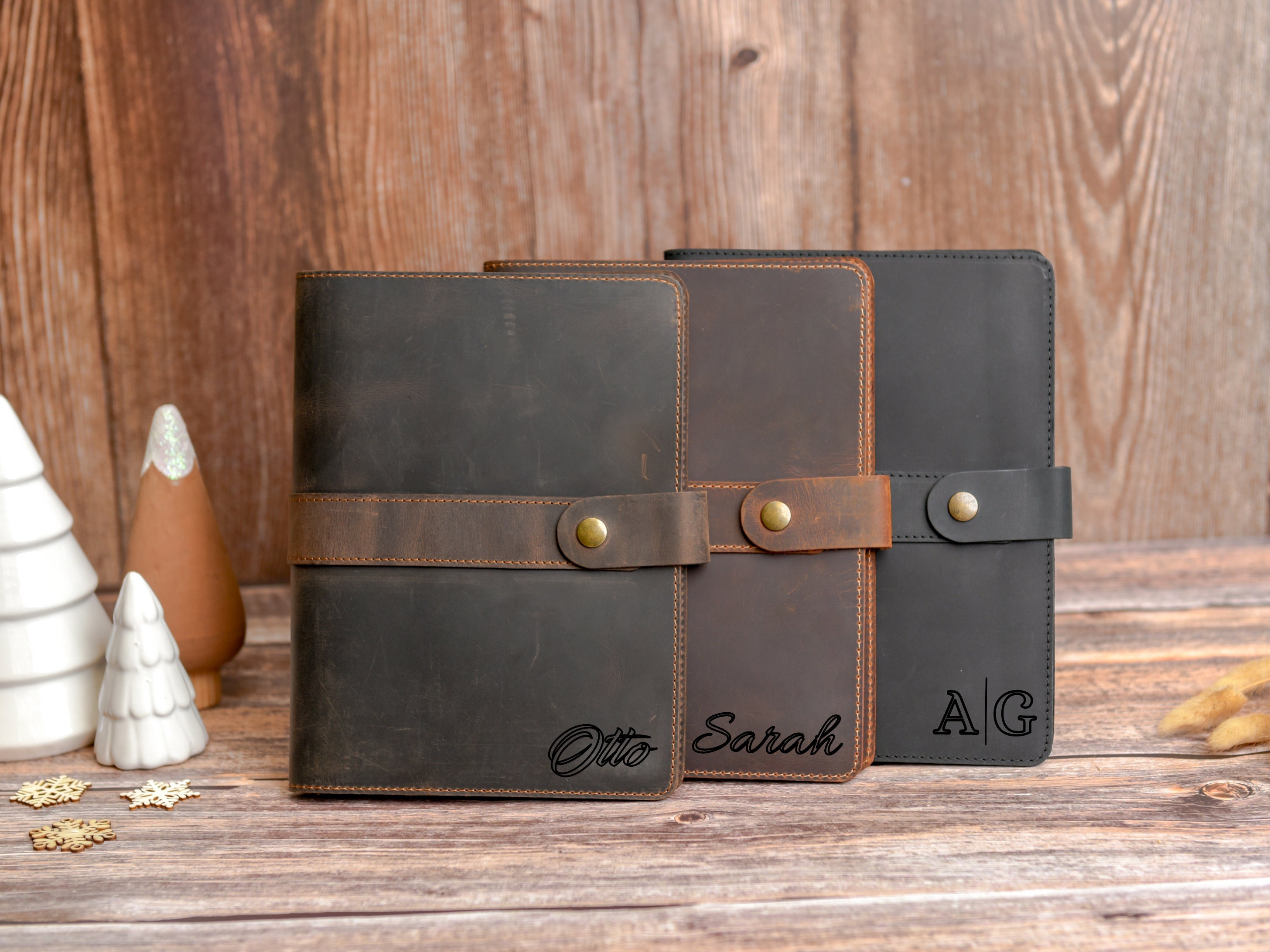 Personalized Leather Planner Undated A5 Daughter Leather Planner Cover ...