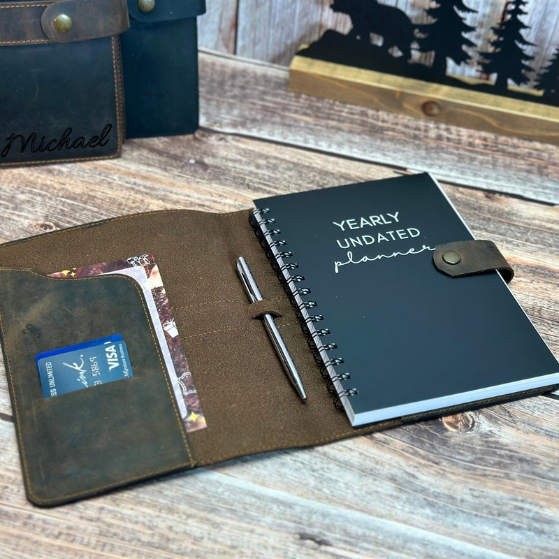 Leather Planner - Etsy