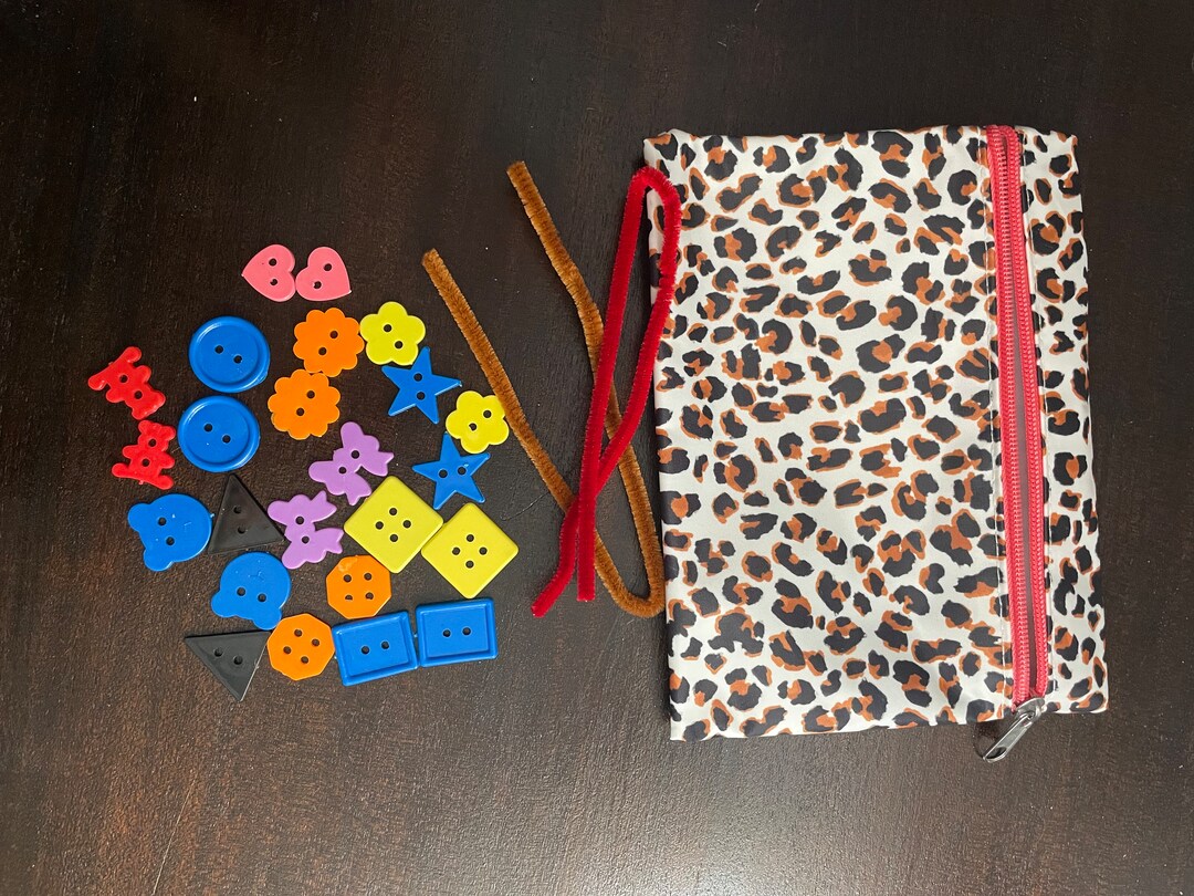 Busy Bag Button Lacing and Matching Set - Etsy