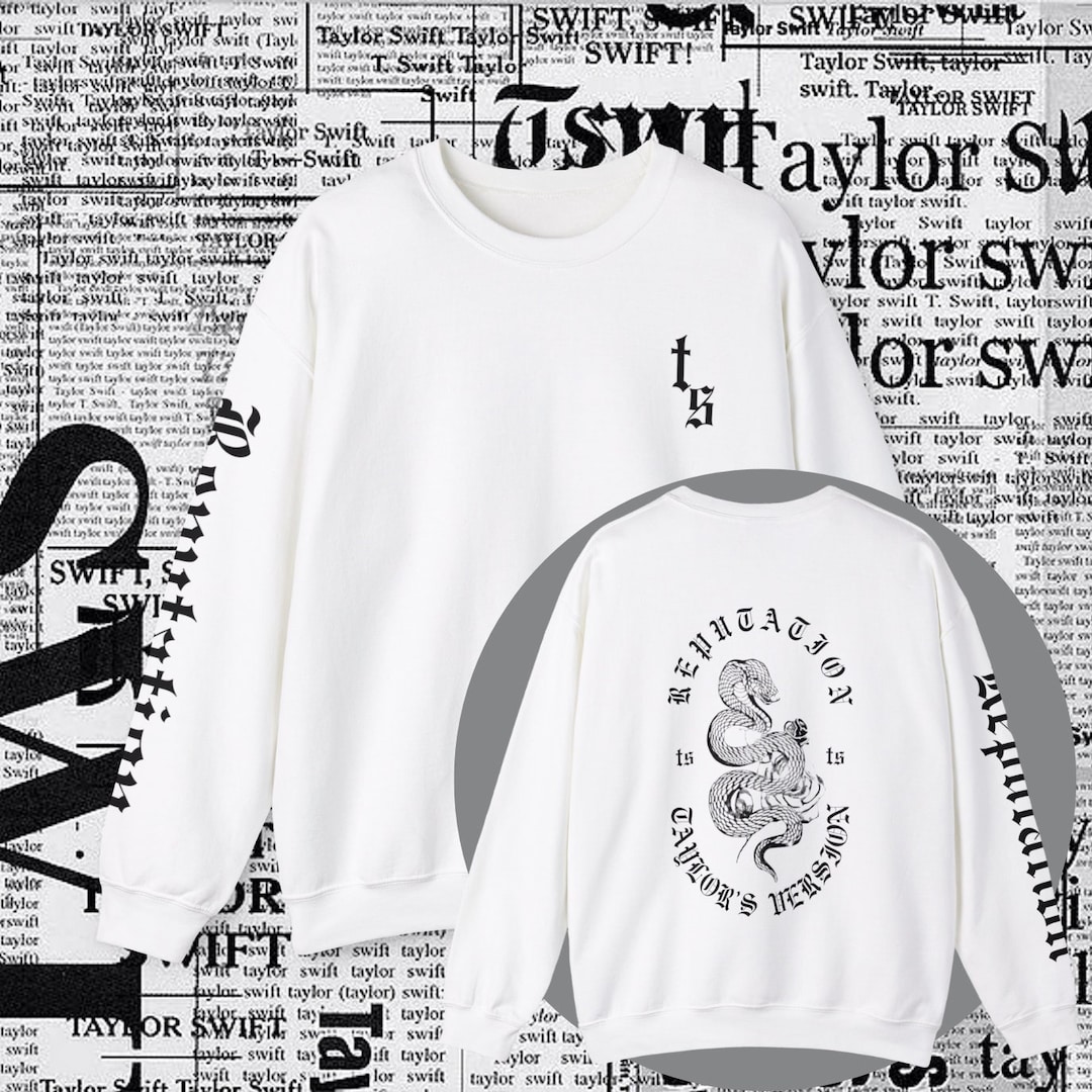 Reputation Taylors Version Snake Merch Crewneck Reputation Sleeve TS ...