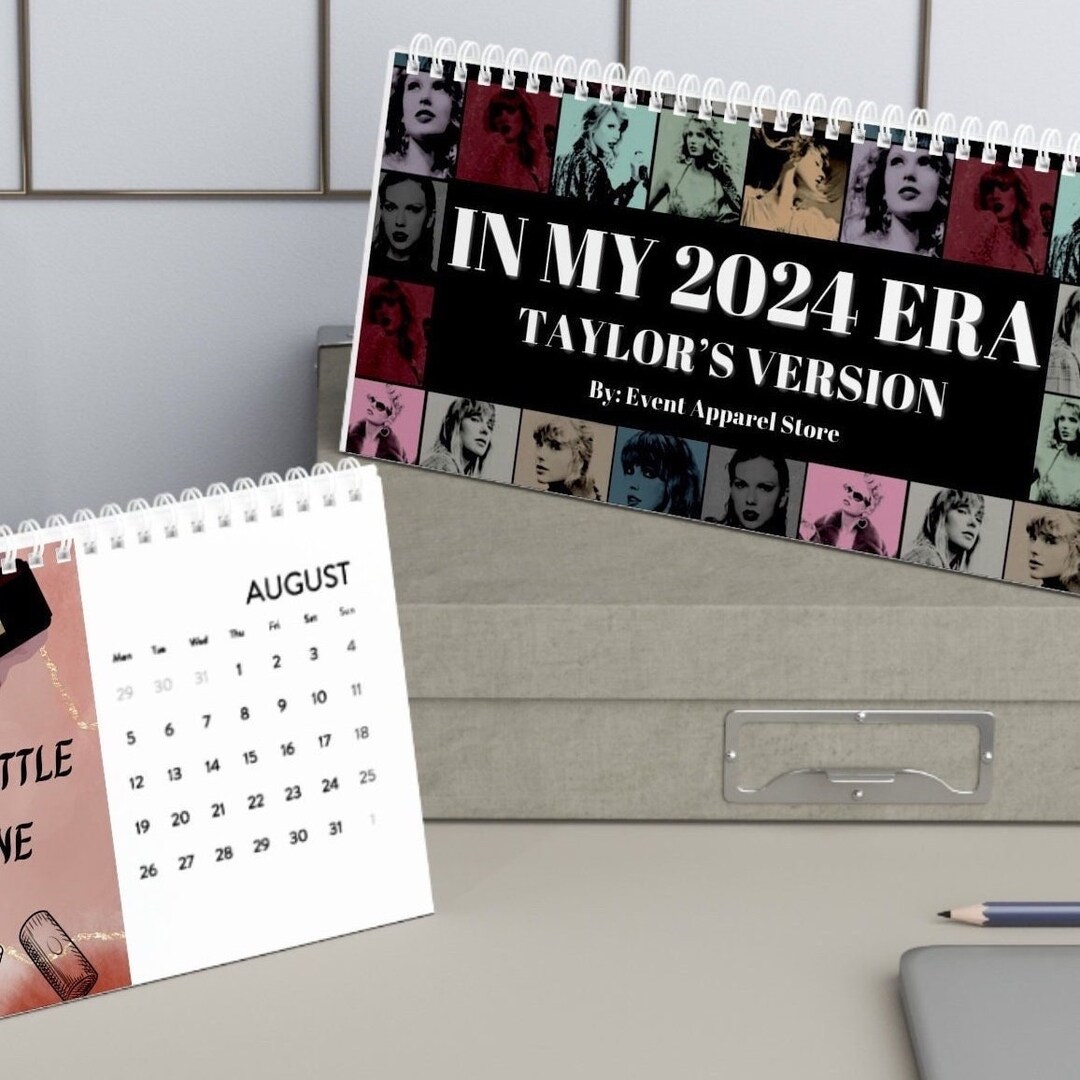 In My 2024 Era Desk Calendar 2024 Grid Taylor Swift Merch Taylors ...