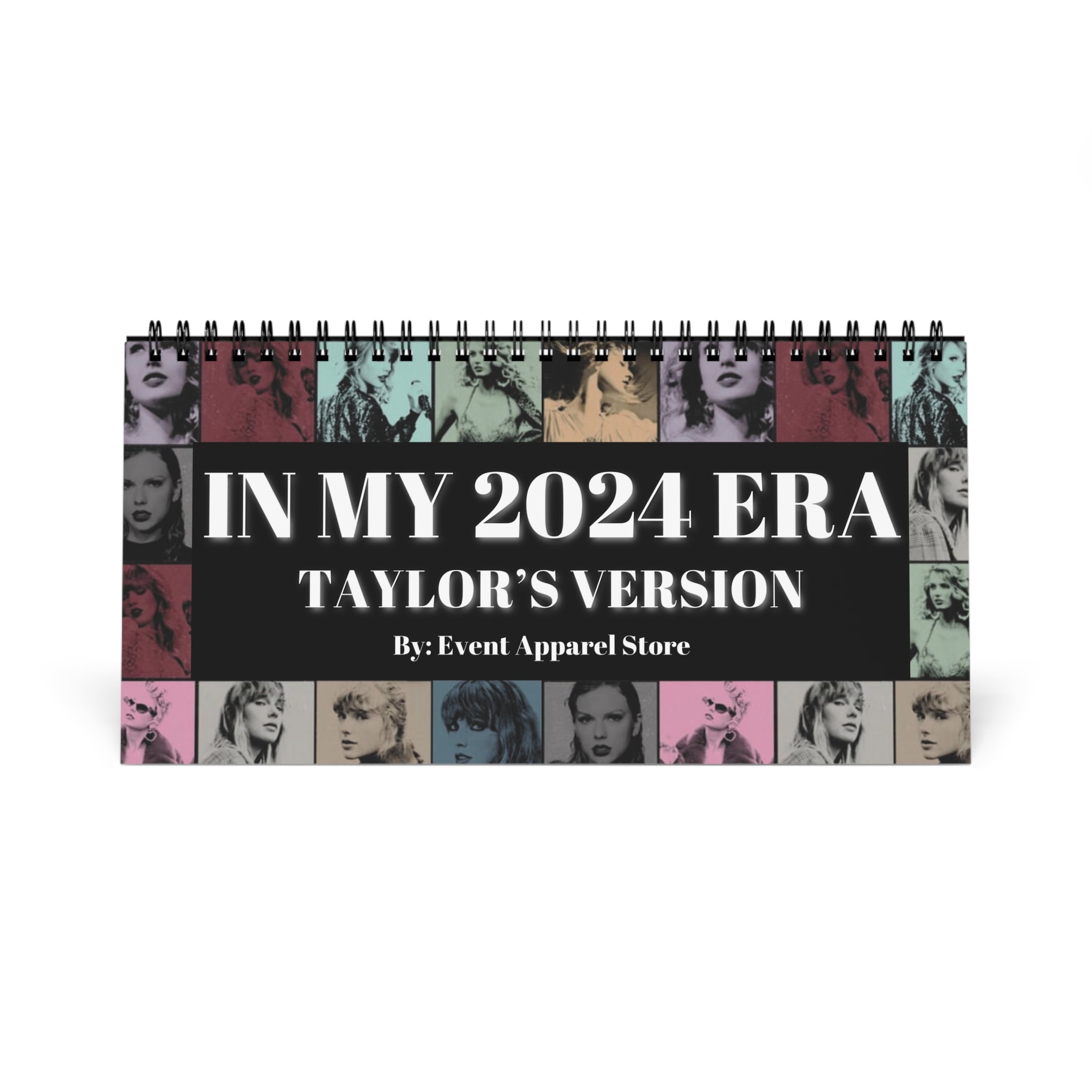 In My 2024 Era Desk Calendar (2024 grid)| Black Backing| Taylor Merch ...