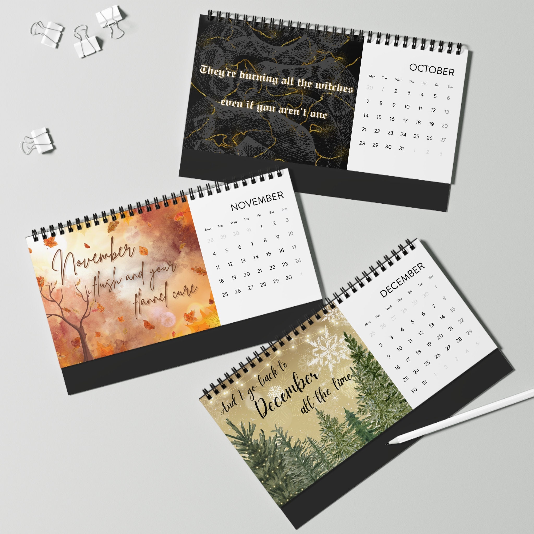 In My 2024 Era Desk Calendar (2024 grid)| Black Backing| Taylor Merch ...